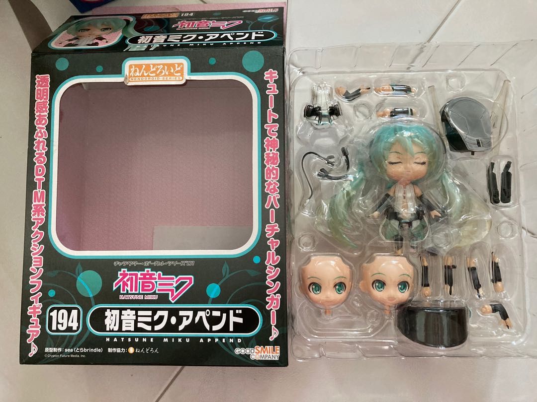 Nendoroid 194 Hatsune Miku Append version Vocaloid, Hobbies & Toys ...