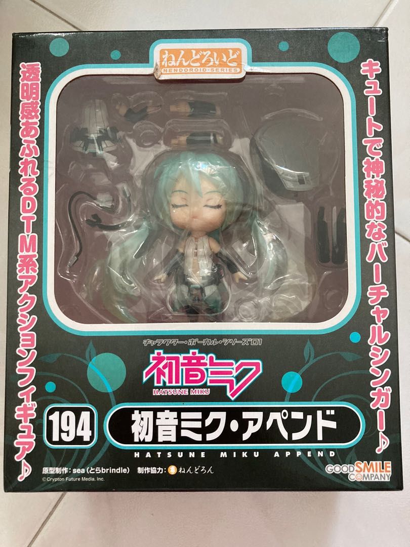 Nendoroid 194 Hatsune Miku Append version Vocaloid, Hobbies & Toys ...