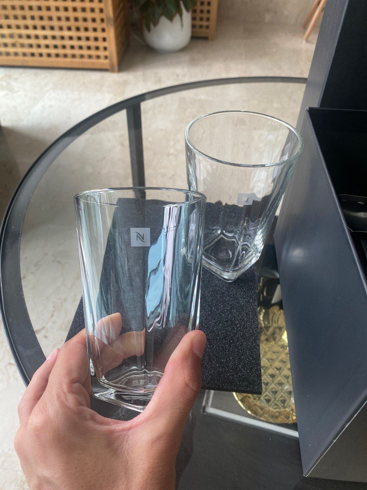 Nespresso PURE recipe glasses and spoons (iced coffee cup), Furniture ...