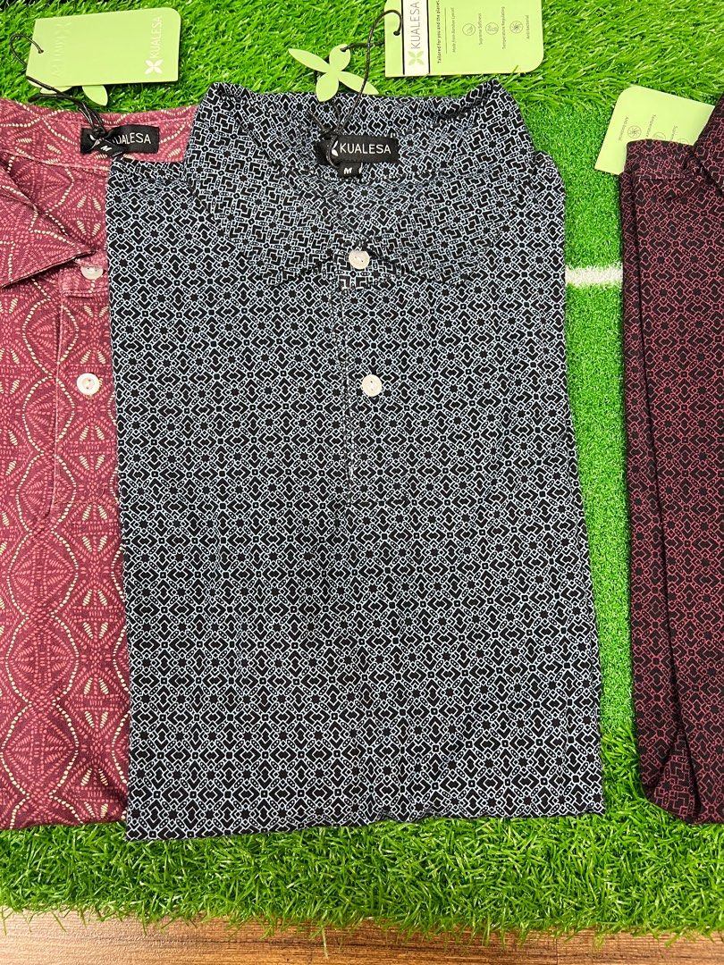 NEW Kualesa Batik Polo Shirt (Very Cooling & Airy Bamboo Composite ...
