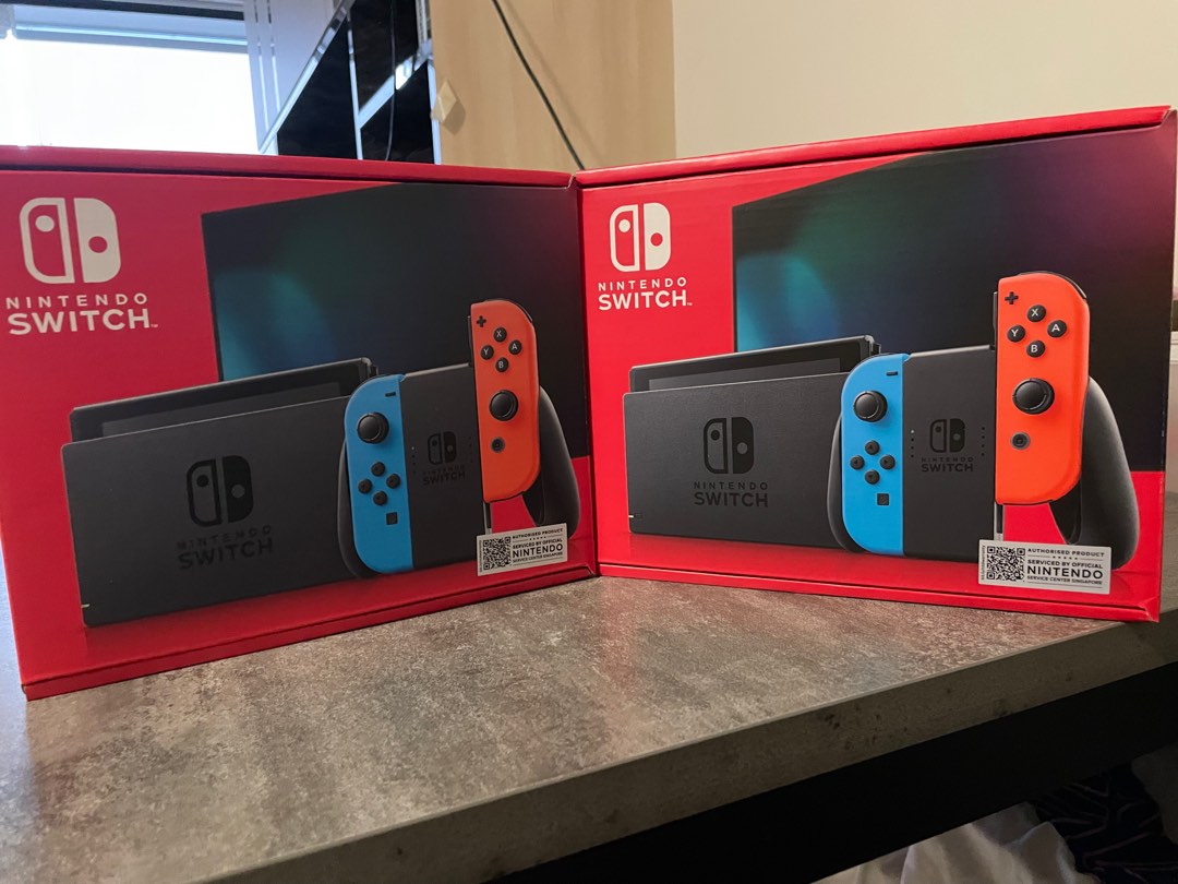 NEW Official Singapore Nintendo Switch console Gen 2 Local 12 months ...