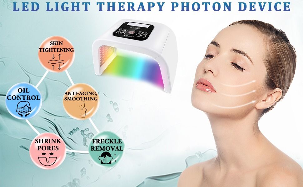 O'melon OMEGA Light LED Therapy Skin Care Device 4 Colors, Beauty ...