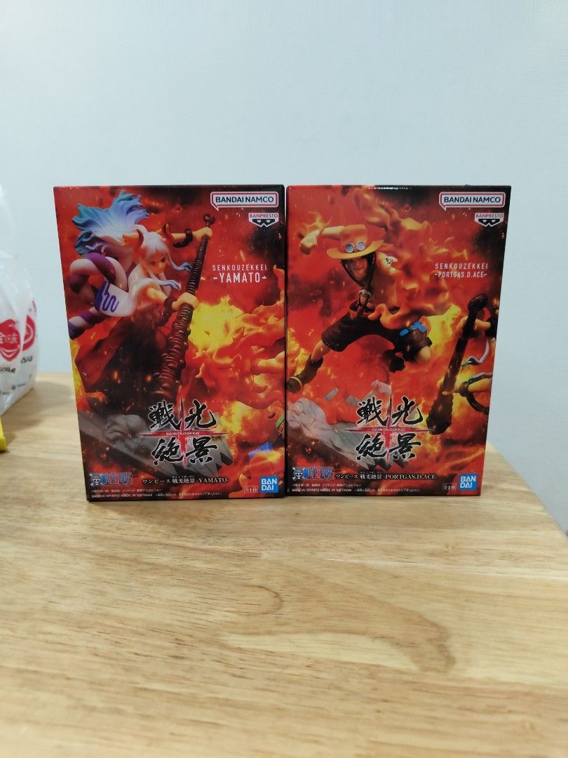 One Piece Senko Zekkei - Yamato & Portgas D. Ace BANPRESTO, Hobbies & Toys, Toys & Games on ...