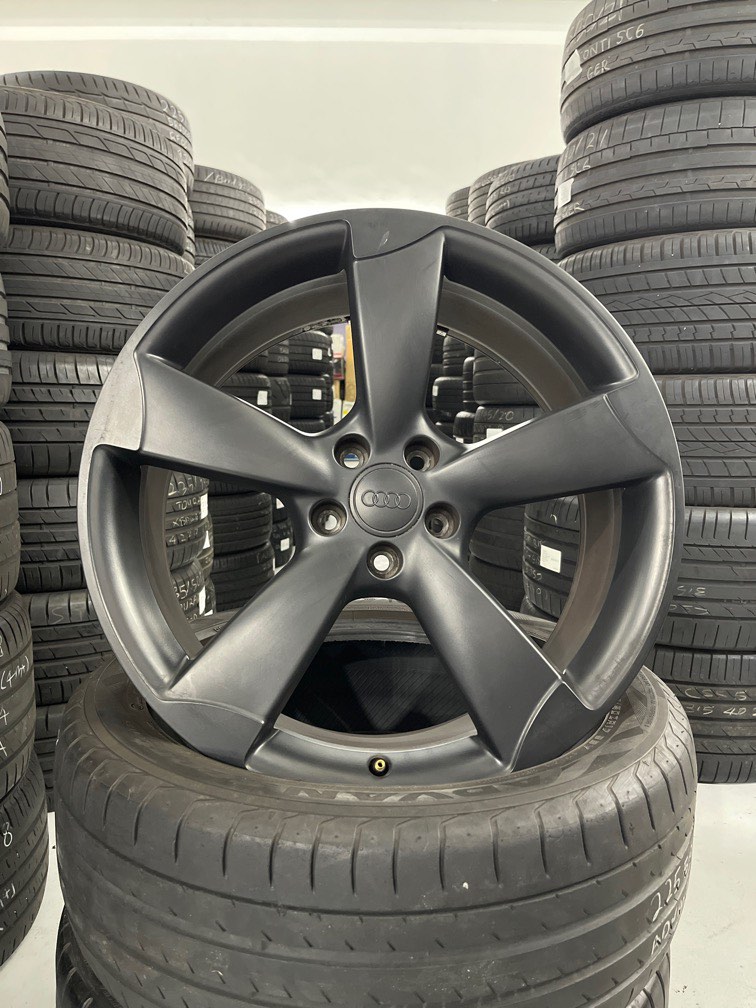 Original Audi RS 20 Inch Rims sprayed black, Car Accessories, Tyres ...