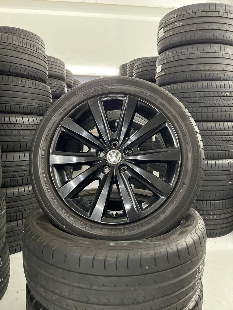 Original Volkswagen 16 Inch Rims Sprayed Black (NO TYRES), Car ...