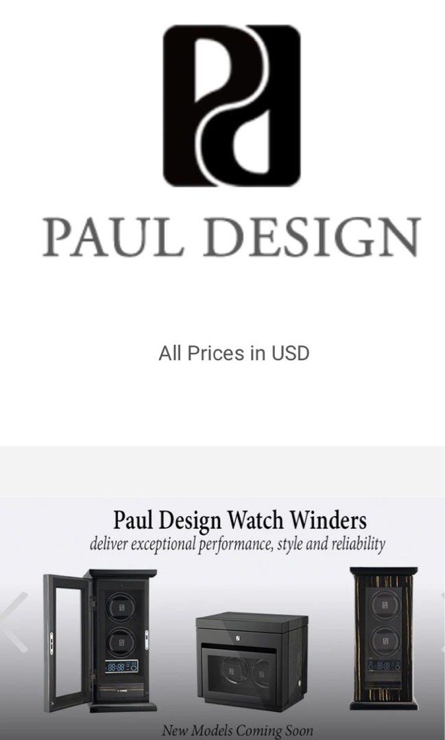 Paul Design Watch Winder, Luxury, Watches on Carousell