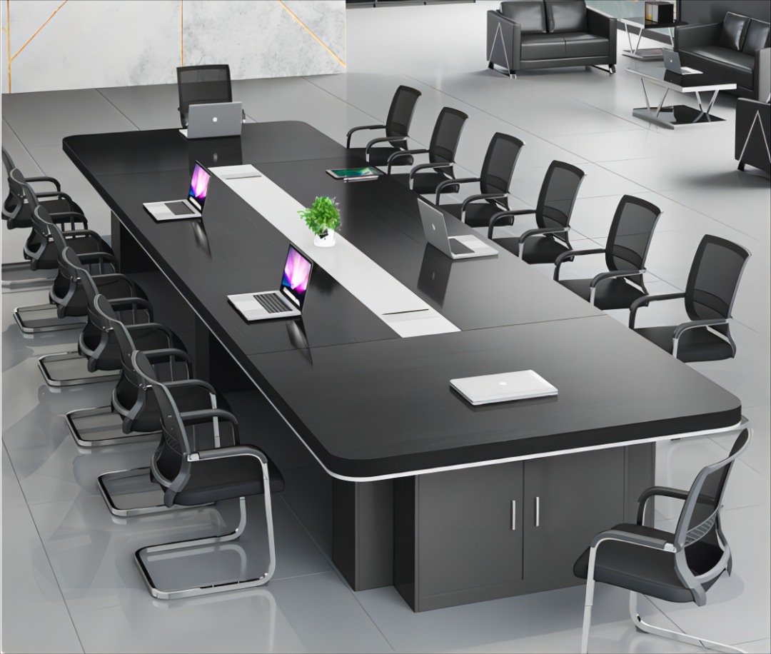 Perfect design Conference Table with large desktop and a steady frame ...