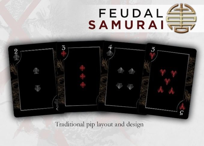 Poker Cards - Bicycle Feudal Samurai (Black) Playing Cards, by Scott ...