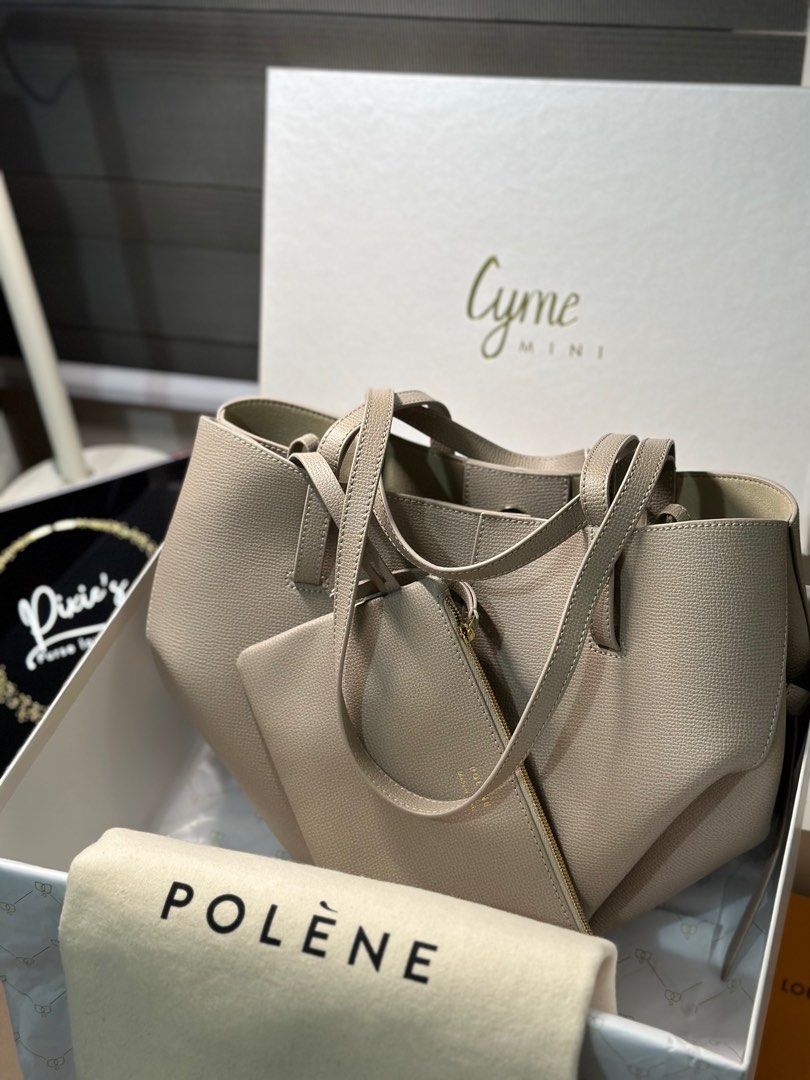 Polène Cyme Mini in Taupe Brand New!, Luxury, Bags & Wallets on Carousell
