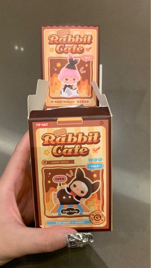 POPMART PUCKY RABBIT CAFE, Hobbies & Toys, Toys & Games on Carousell