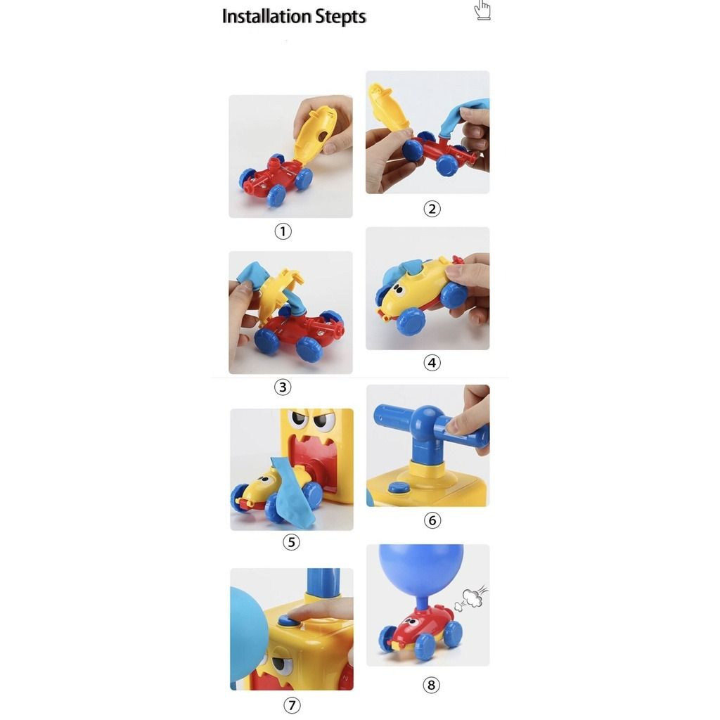 Power Balloon Launch Tower Toy Inertia Air Power Balloon, Hobbies ...