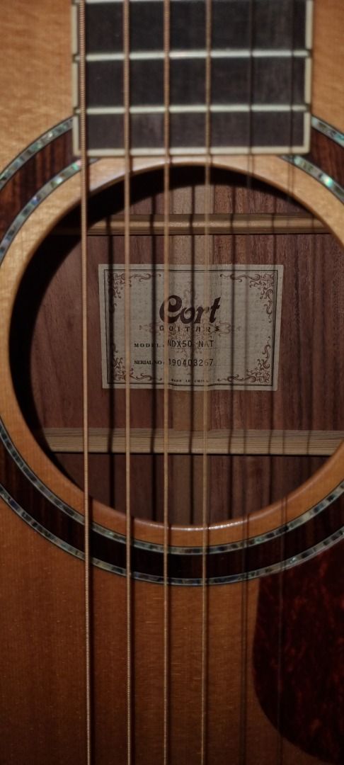 Cort NDX50-NAT Acoustic Guitar, Natural, Pre-Loved, Hobbies & Toys ...