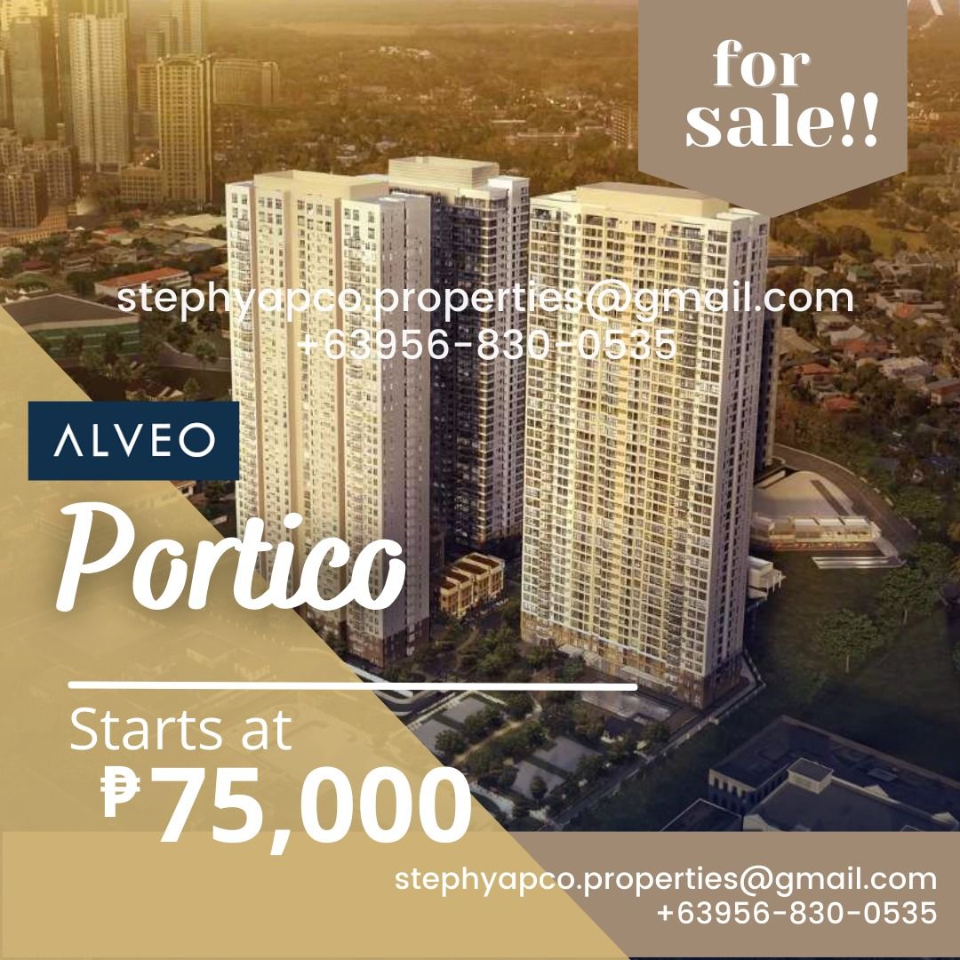 Preselling Portico Studio Unit in Capt. Henry P. Javier, St, Pasig, Metro Manila Condo For Sale ...