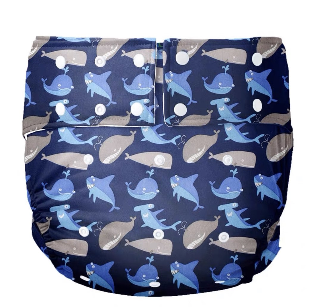 Printed adult diaper cover abdl, Health & Nutrition, Assistive ...