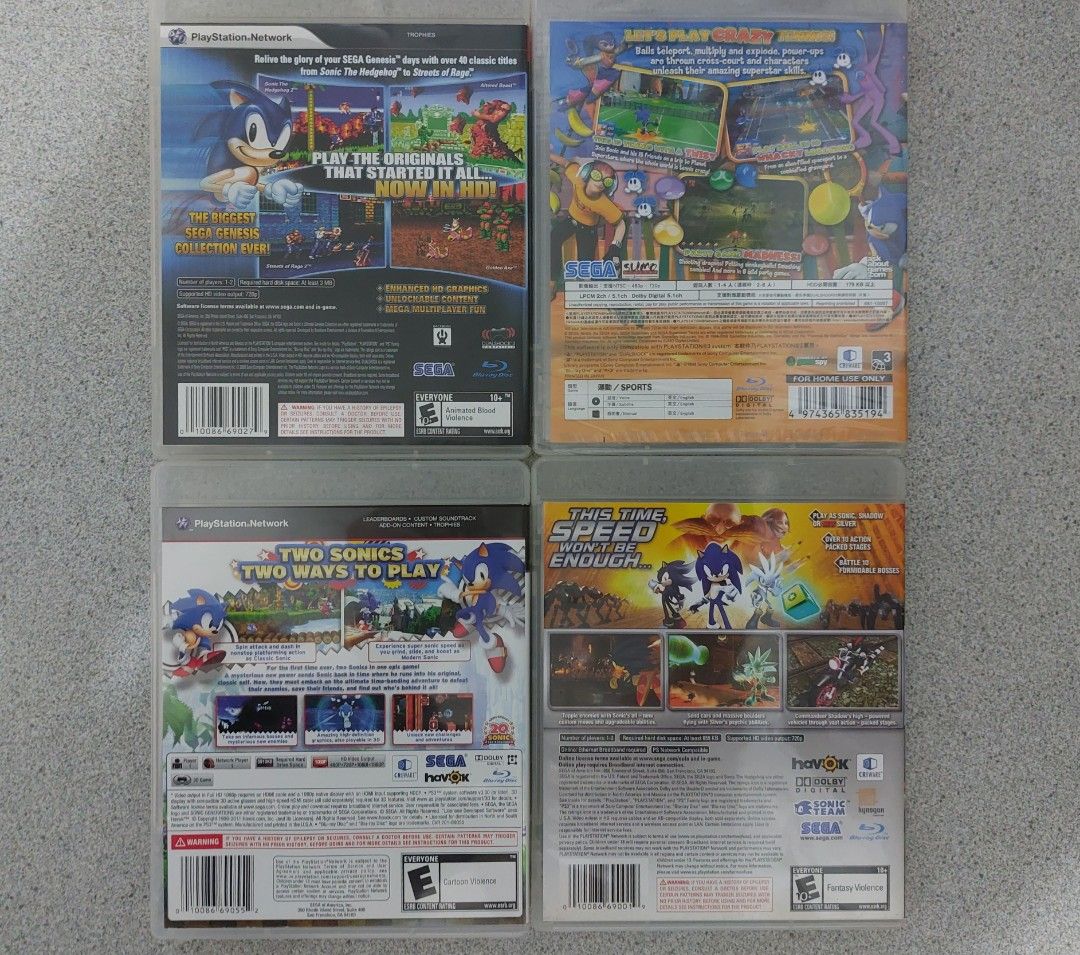 PS3 game/games Sonic 超音鼠系列 ～ Sonic's Ultimate Genesis Collection, Sega ...