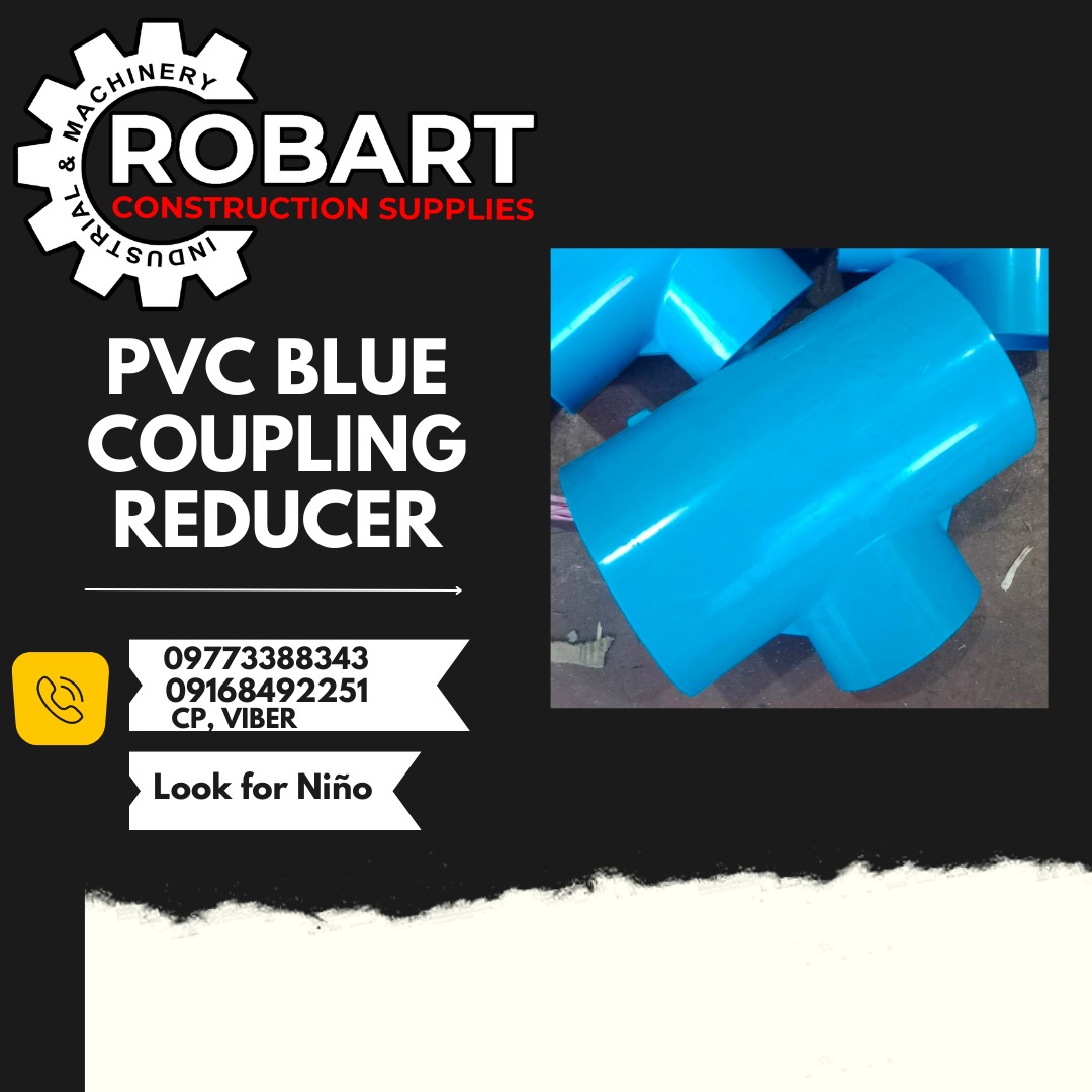 PVC BLUE COUPLING REDUCER, Commercial & Industrial, Construction Tools ...