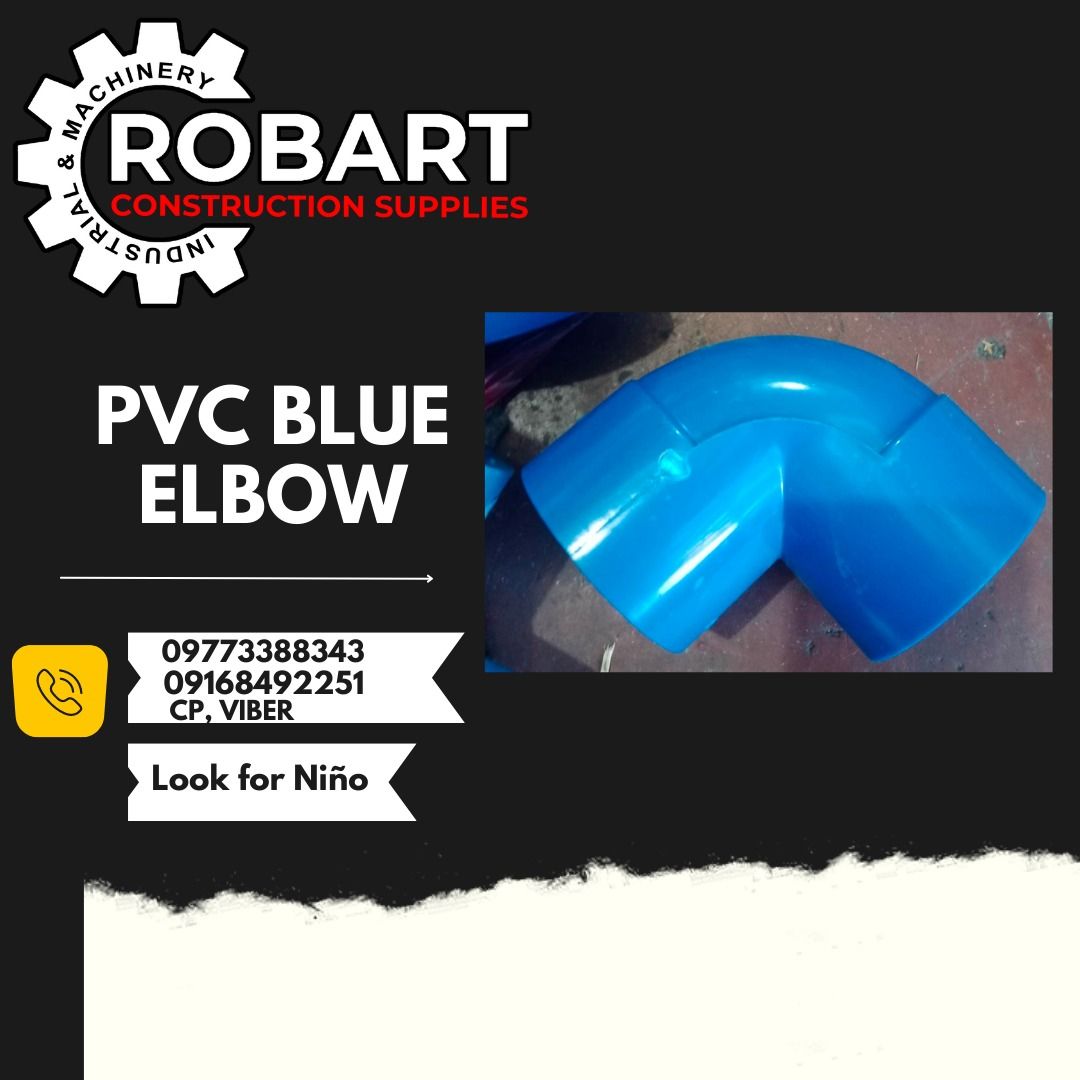 PVC BLUE ELBOW, Commercial & Industrial, Construction Tools & Equipment ...