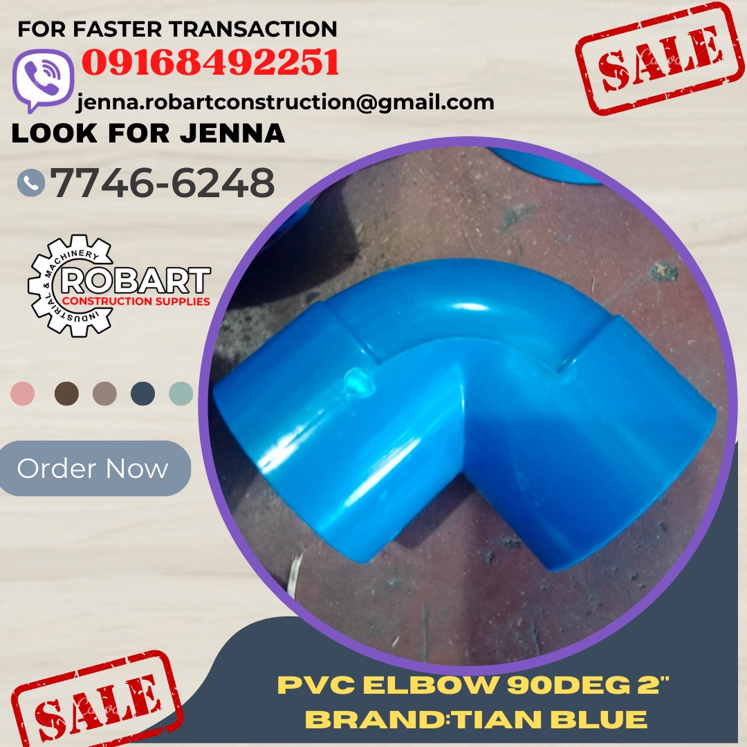pvc blue elbow 2", Commercial & Industrial, Construction Tools ...