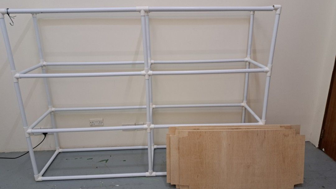 PVC Pipe Rack, Furniture & Home Living, Furniture, Shelves, Cabinets ...