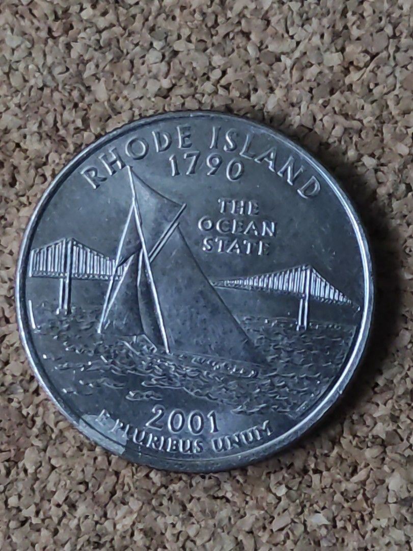 Quarter Dollar - Rhode Island on Carousell