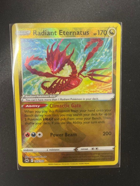 Radiant Eternatus 105/159 Ultra Rare Pokemon Card, Hobbies & Toys, Toys ...