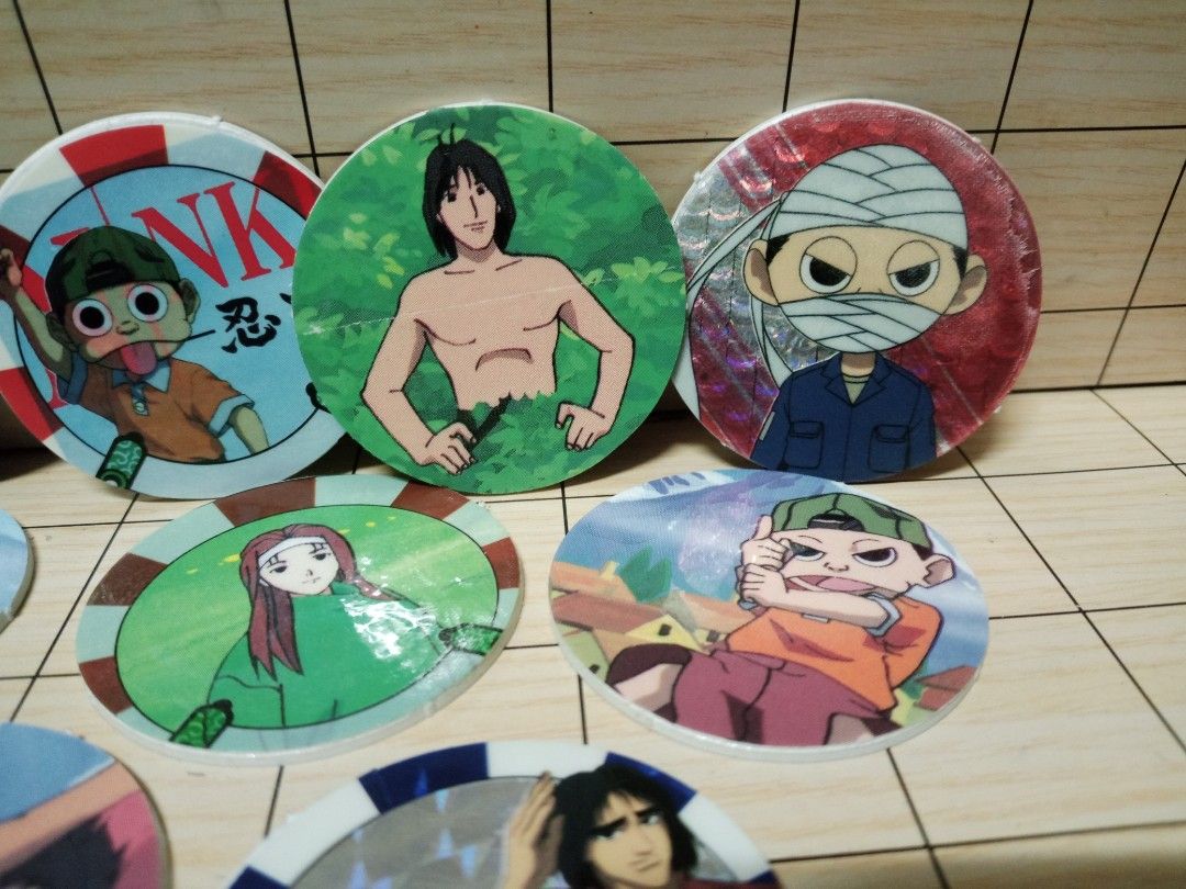 Rare 90's Ninku charachips pogs on Carousell