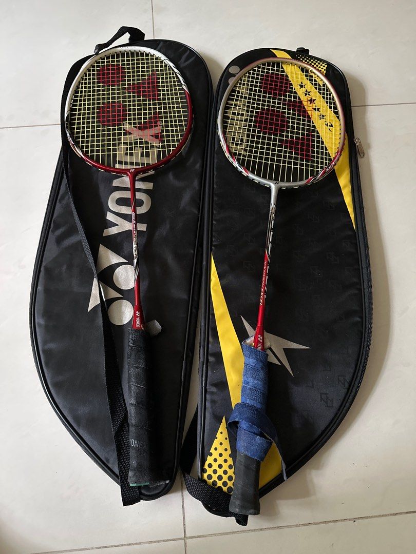 Rarely used 2 Yonex Badminton bat, Sports Equipment, Sports & Games ...