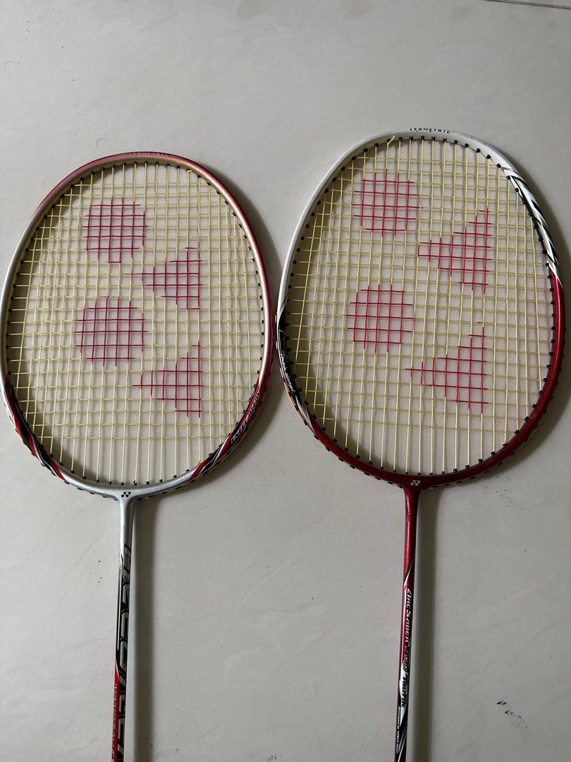 Rarely used 2 Yonex Badminton bat, Sports Equipment, Sports & Games ...
