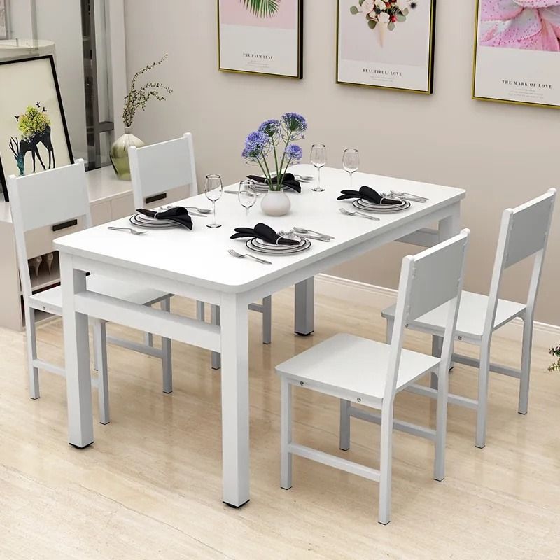 Rounded Corners Dining Table Simple Household Dining Table Small Family ...