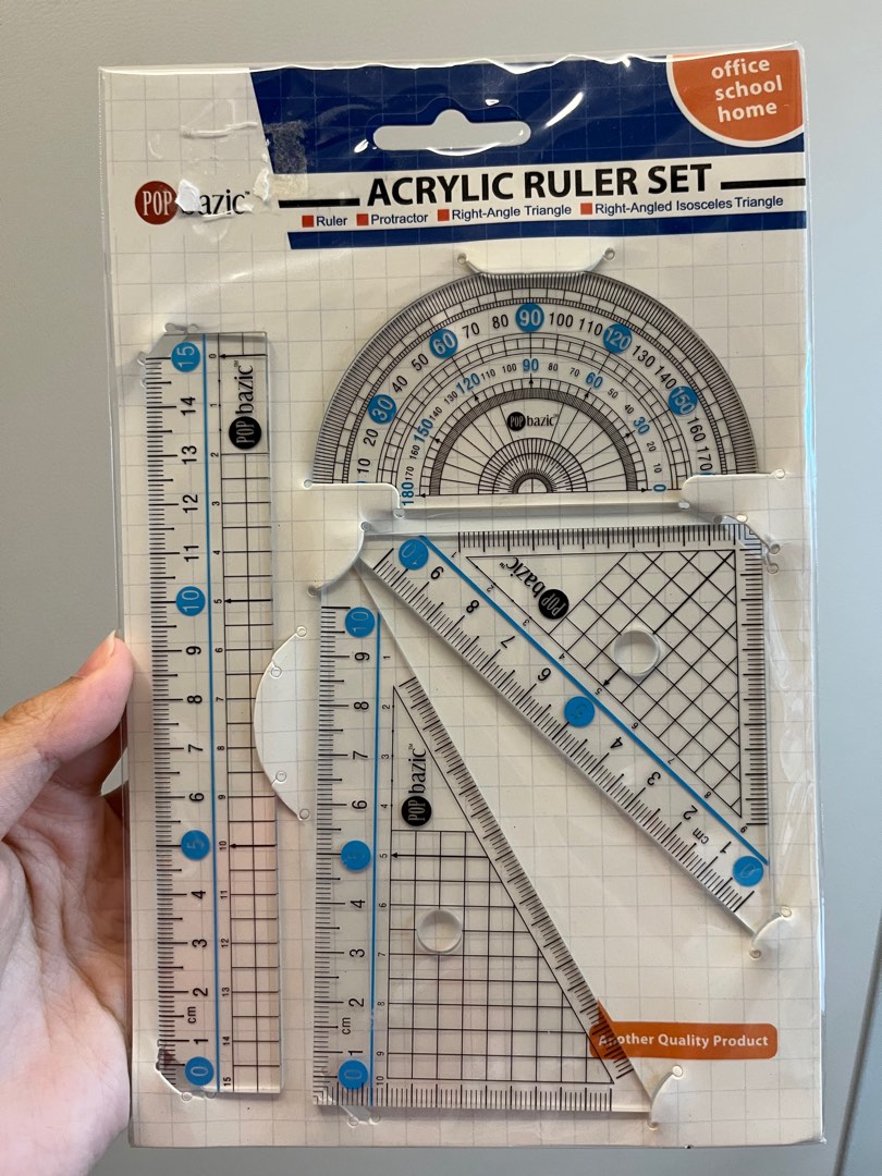 Ruler set, Hobbies & Toys, Stationery & Craft, Stationery & School ...