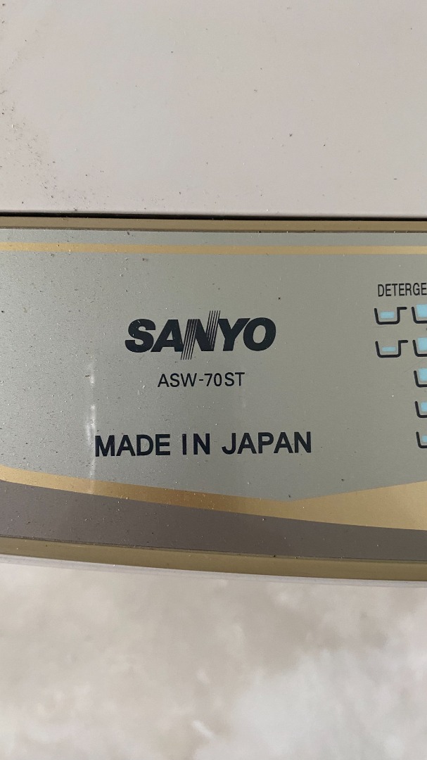 Sanyo washing machine ASW-70ST, TV & Home Appliances, Washing Machines ...
