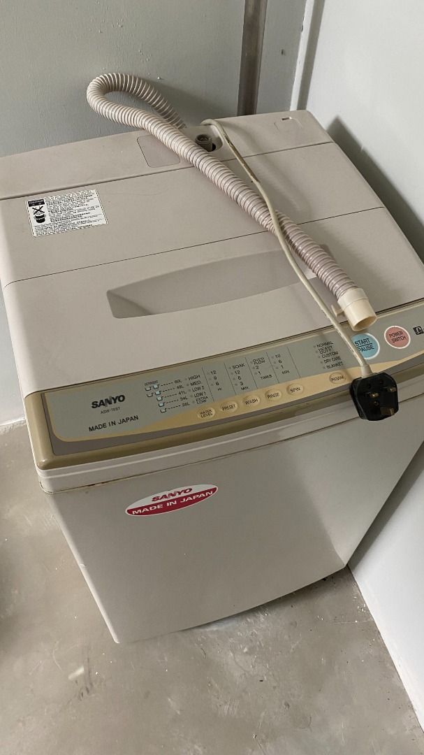 Sanyo washing machine ASW-70ST, TV & Home Appliances, Washing Machines ...