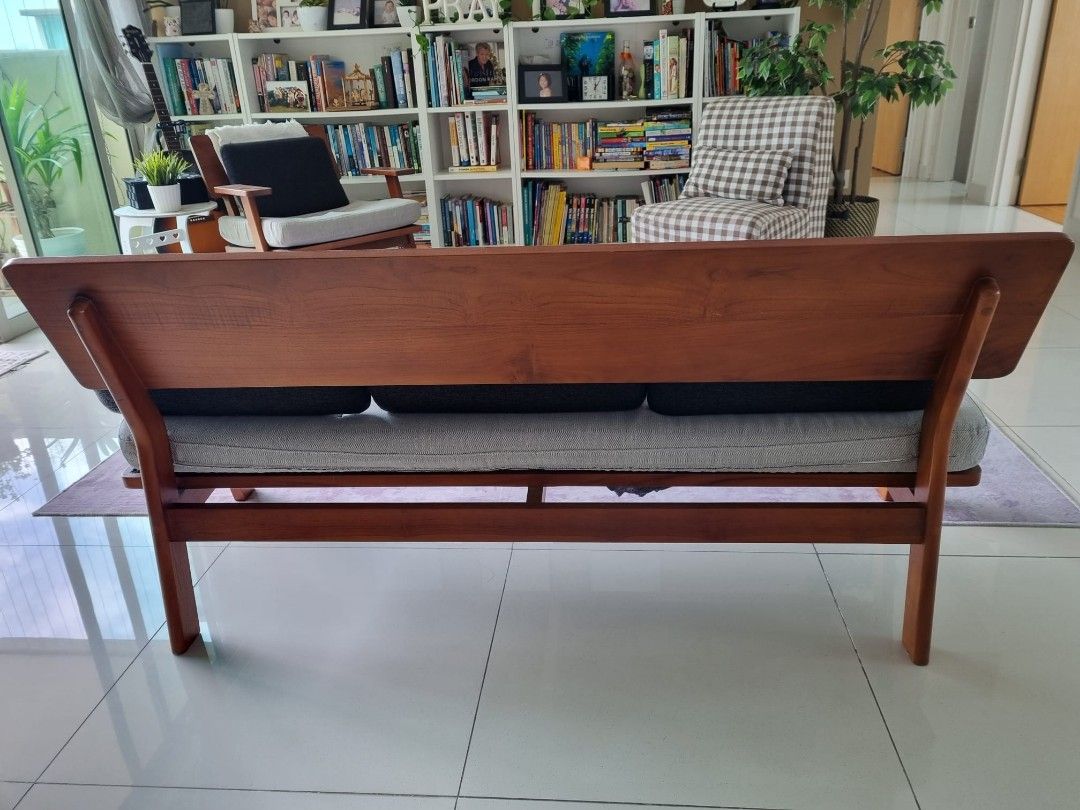 Scanteak Duo + Mono sofa set (2+1), Furniture & Home Living, Furniture, Sofas on Carousell