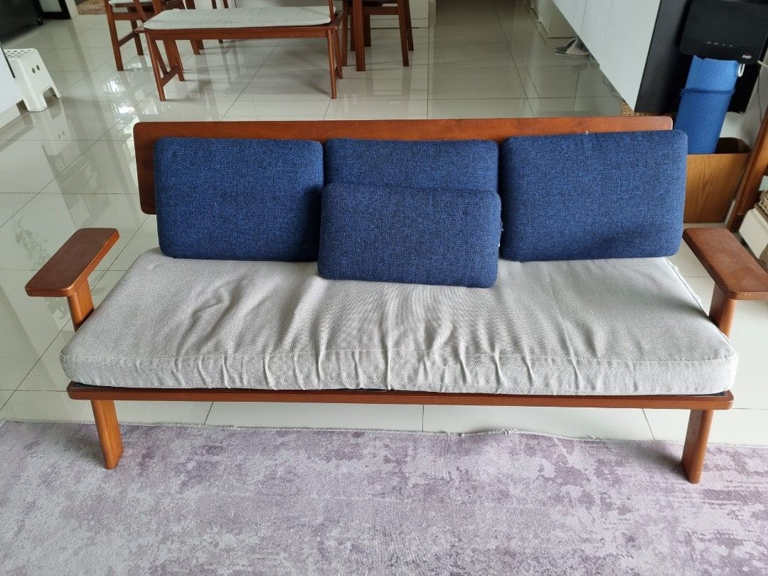 Scanteak Duo + Mono sofa set (2+1), Furniture & Home Living, Furniture, Sofas on Carousell