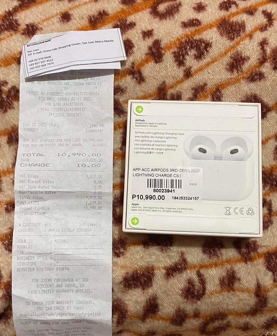 (SEALED) Original Airpods 3rd Generation w/ Receipt on Carousell
