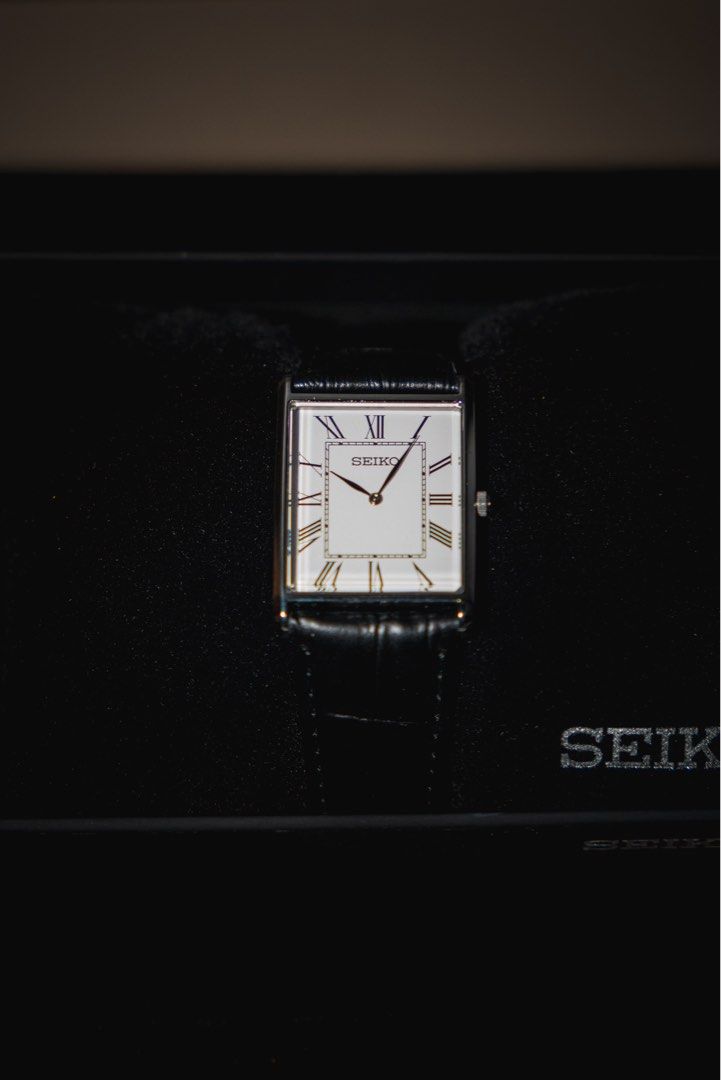Seiko Tank SWR049, Men's Fashion, Watches & Accessories, Watches on ...