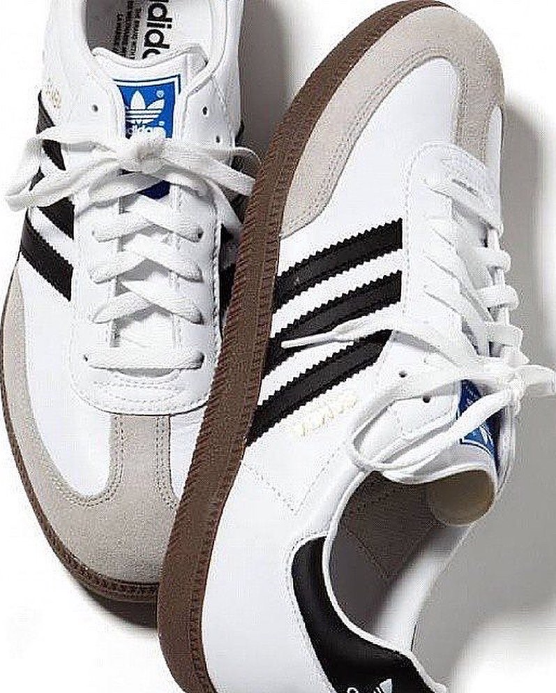 Sepatu Adidas Samba Og White - Black Stripes Colour Way Size 41 1/3 ...