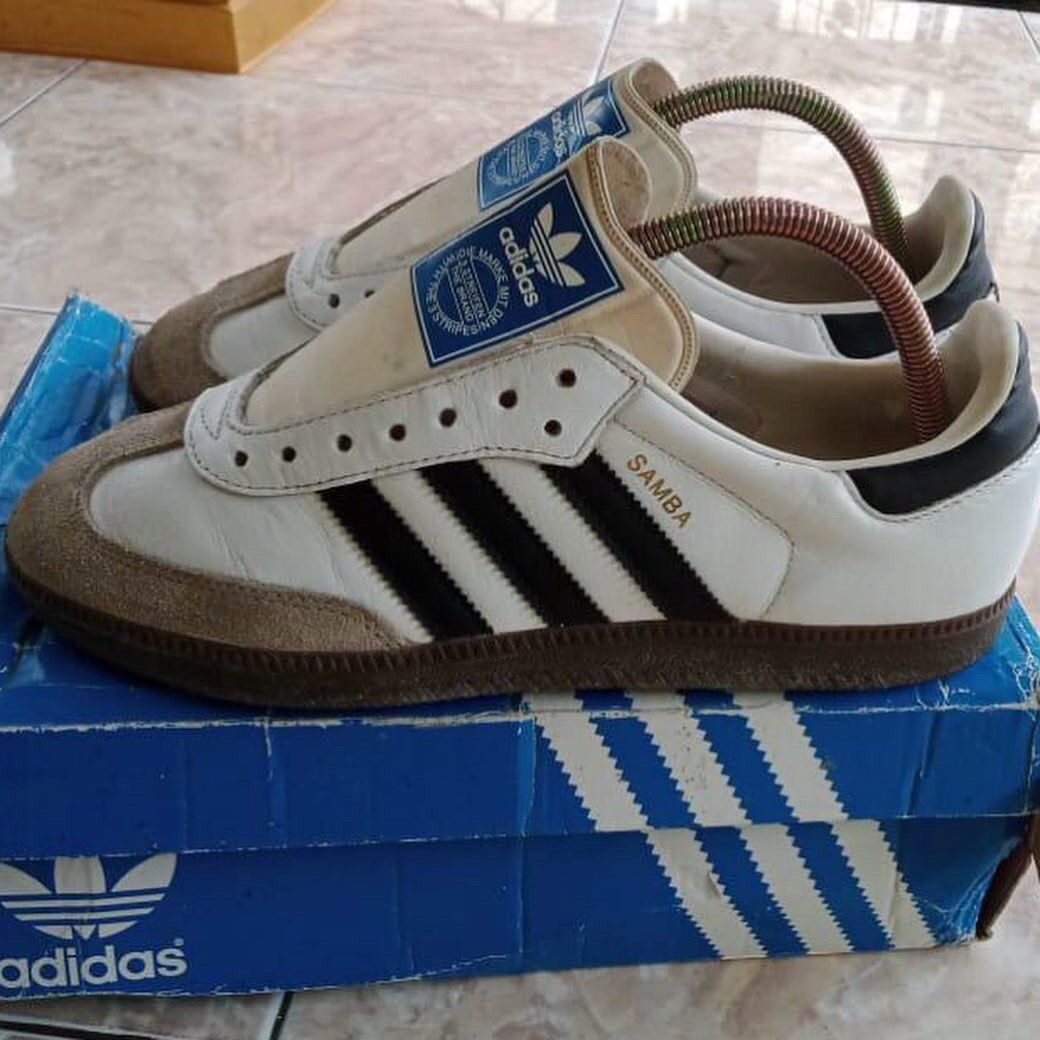 Sepatu Adidas Samba Og White - Black Stripes Colour Way Size 41 1/3 ...