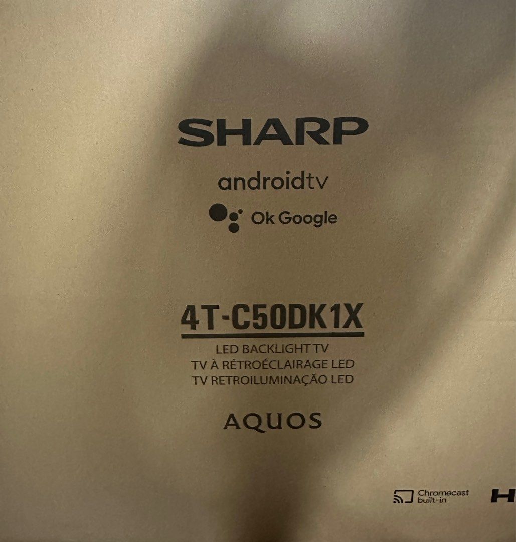 Sharp Aquos 50 Inch TV 4T-C50DK1X, TV & Home Appliances, TV ...