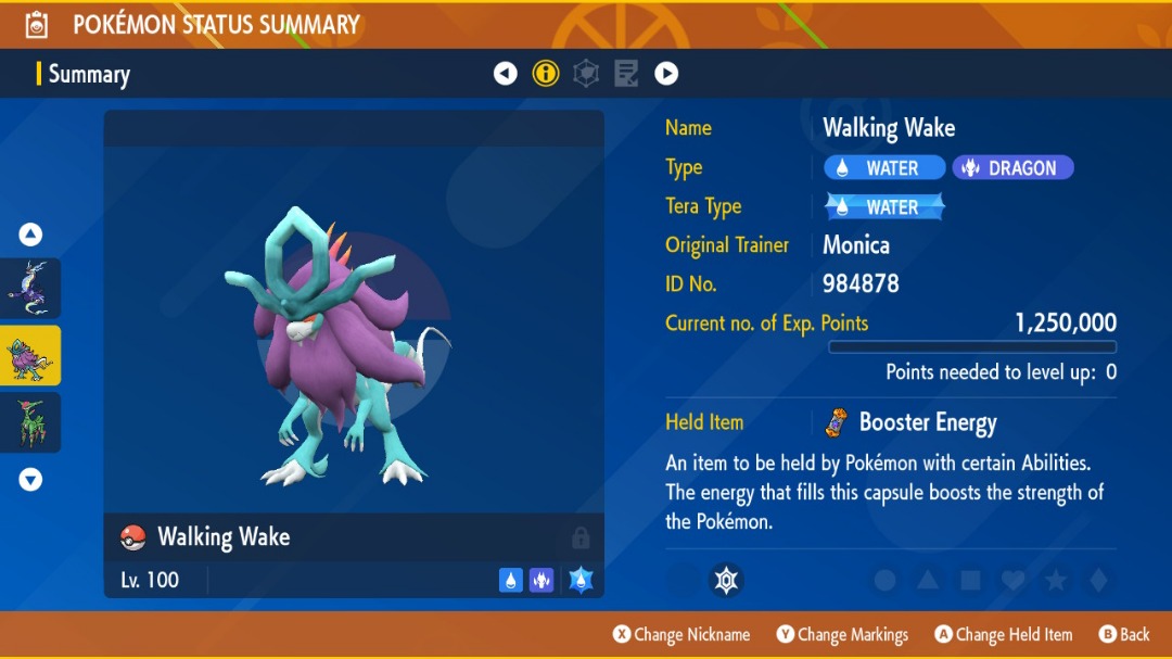 6IV Battle Ready Walking Wake & Iron Leaves - Pokemon Scarlet & Pokemon Violet (Limited Time ...