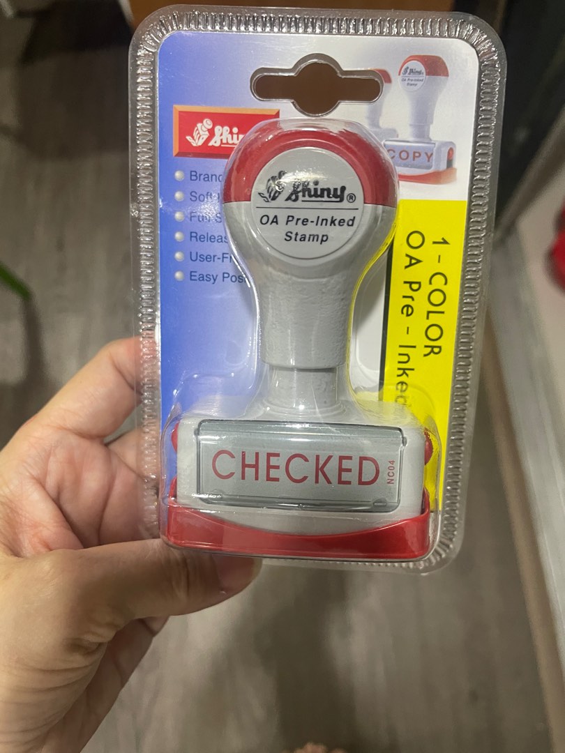 Shiny Pre-Inked Stamp, Everything Else on Carousell