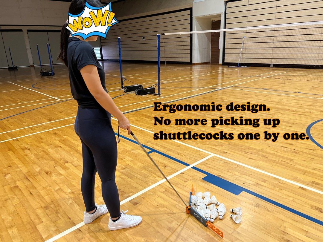 Playlah "The Sopa" Badminton Shuttlecock Sweeper (Made in SG), Sports ...