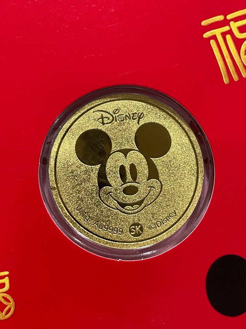 SK Jewellery Disney Mickey Mouse Gold Coin on Carousell