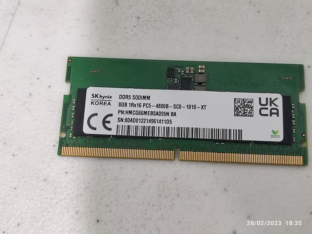 SK-hynix 8GB DDR5 4800mhz, Computers & Tech, Parts & Accessories, Computer Parts on Carousell
