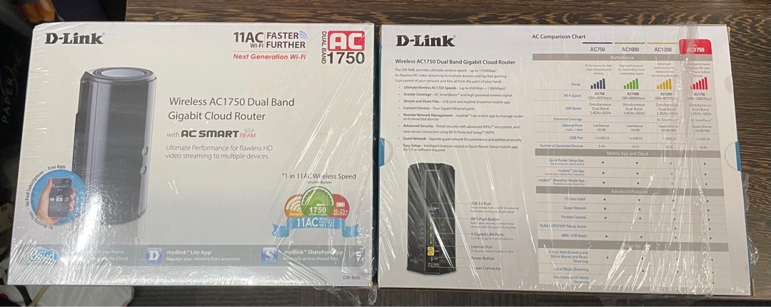 Slink Wireless AC1750 Dual Band Gigabit Cloud Router, Computers & Tech ...