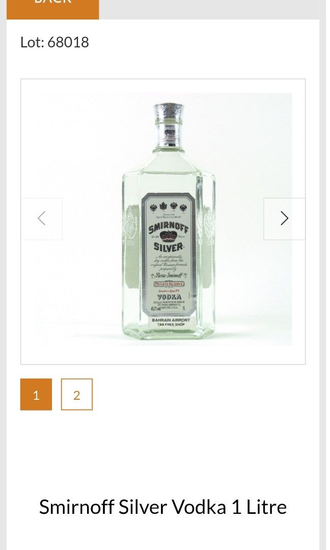 Smirnoff silver 1L, Food & Drinks, Alcoholic Beverages on Carousell