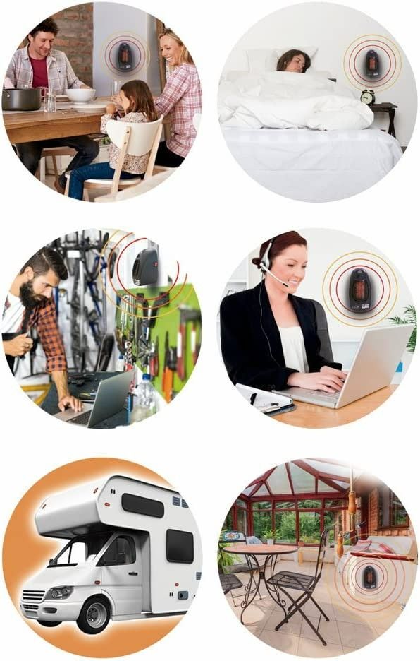 Starlyf® Fast Heater Deluxe with Remote Control 400 Watt Portable and ...