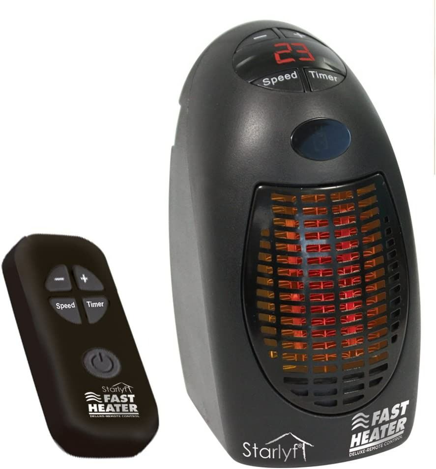 Starlyf® Fast Heater Deluxe with Remote Control 400 Watt Portable and ...