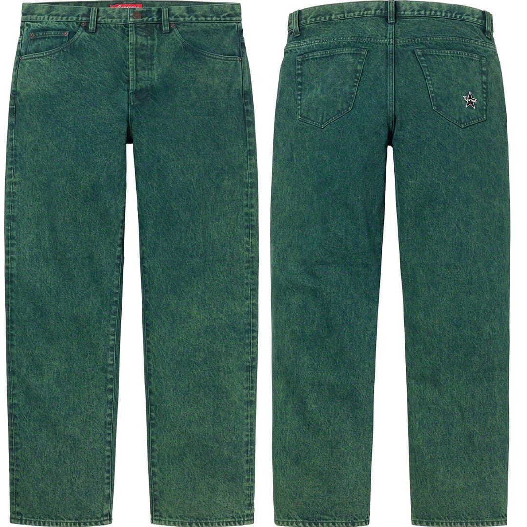 SUPREME REGULAR JEAN, Men's Fashion, Bottoms, Jeans on Carousell