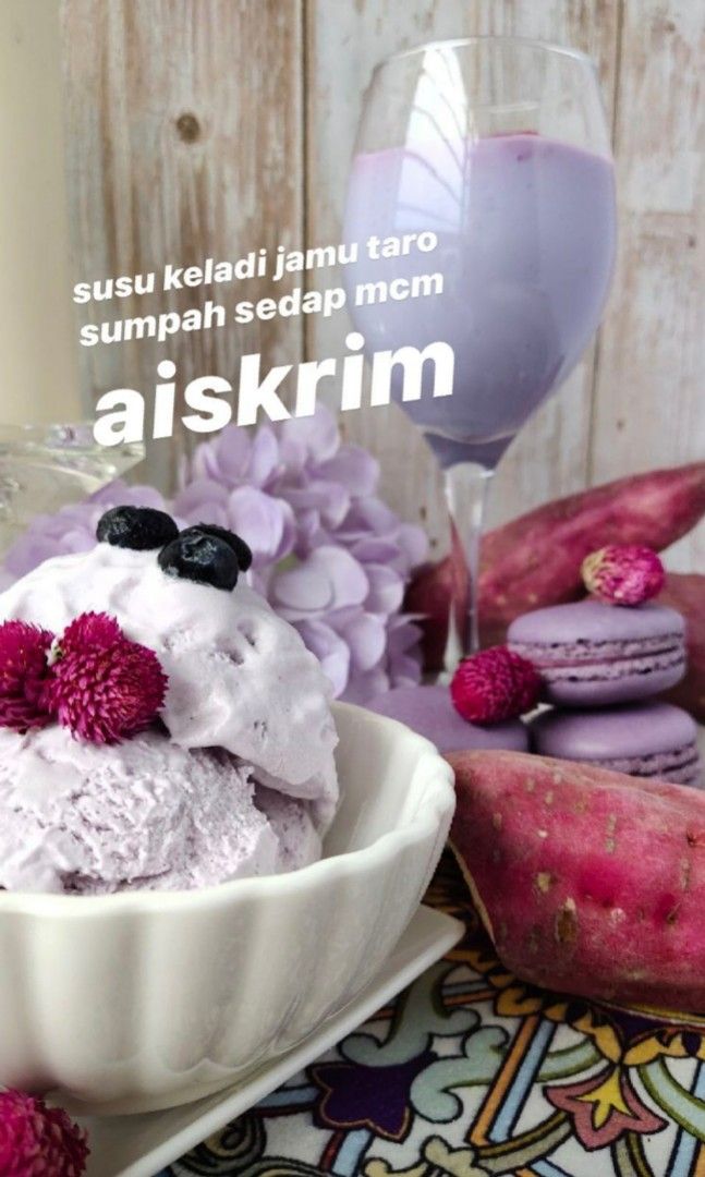 Taro pepel Milkshake / Keladi Milkshake,taste like Vanilla ice cream INSTOCKS!, Food & Drinks ...